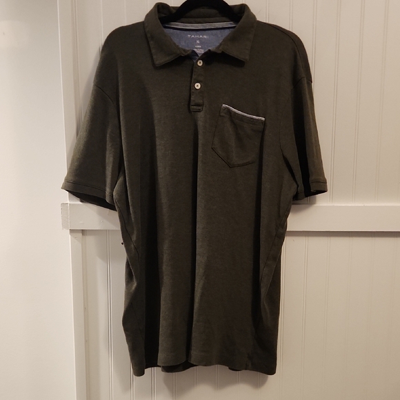 Tahari | Shirts | Tahari Green Polo Shirt Classic Knit Design | Poshmark